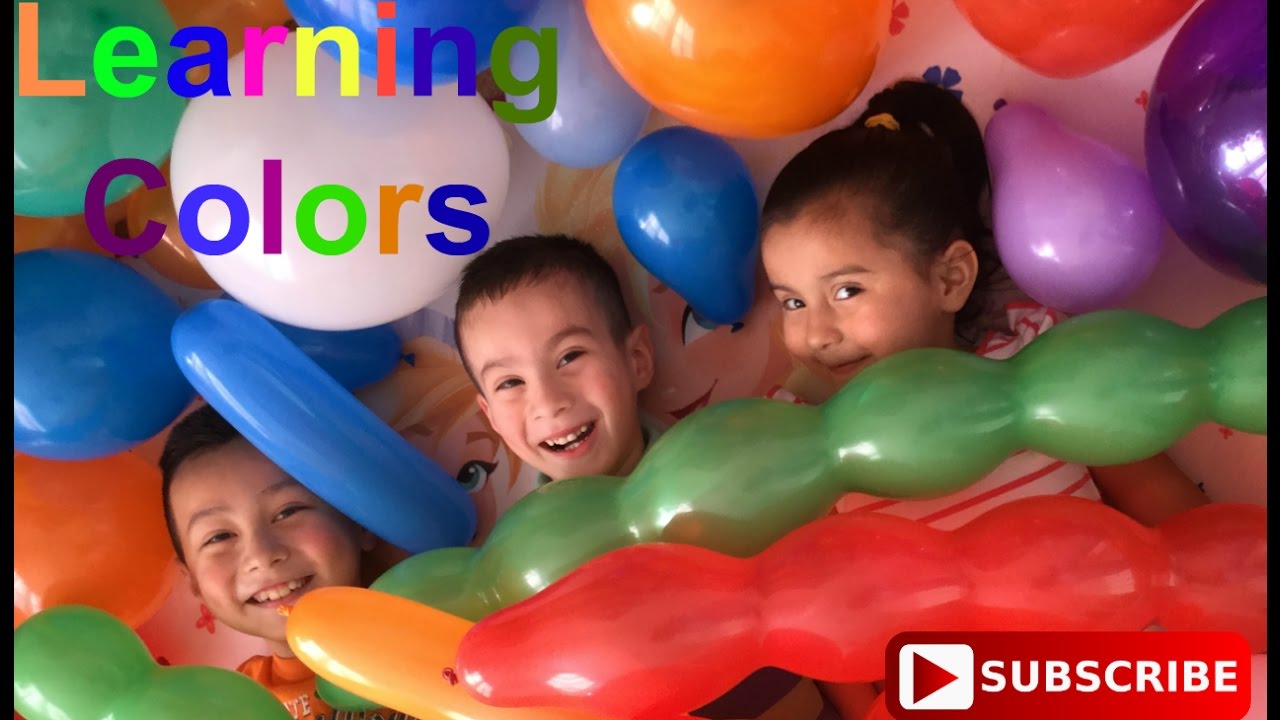 Learn Colors with Balloons || Educational Vídeo For Kids - YouTube