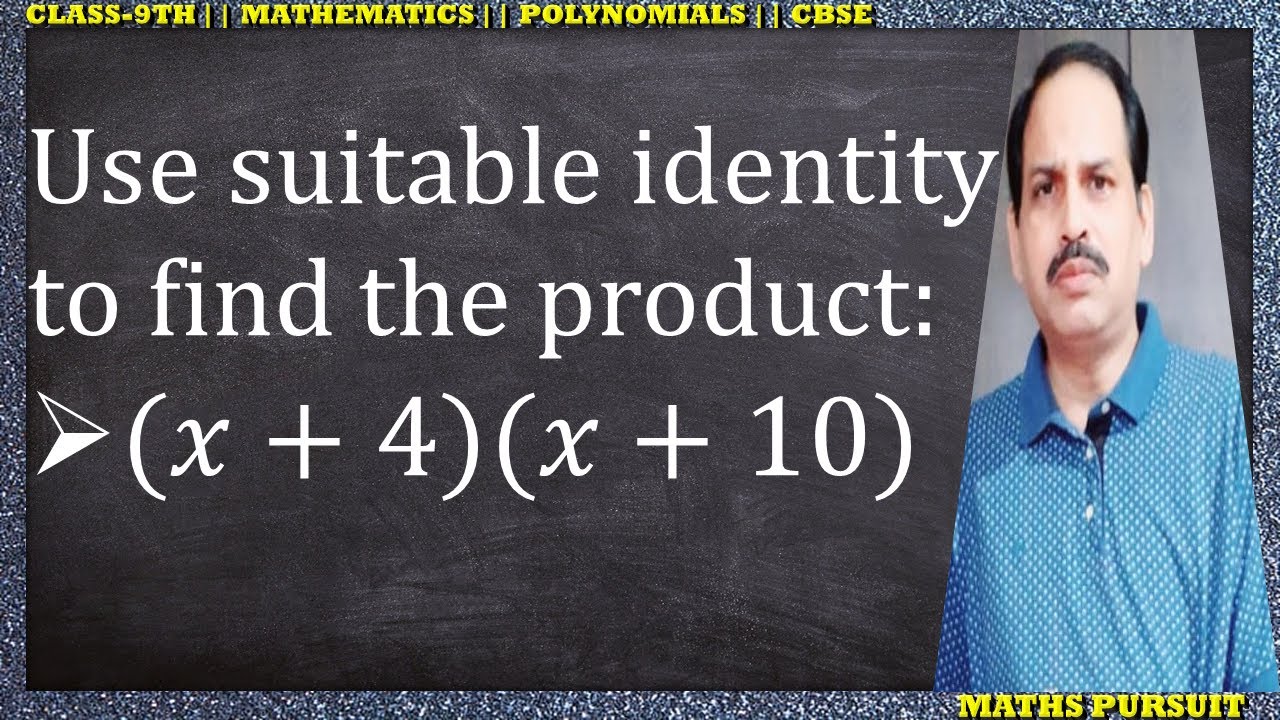 Use suitable identity to find the product: (𝑥+4)(𝑥+10) - YouTube