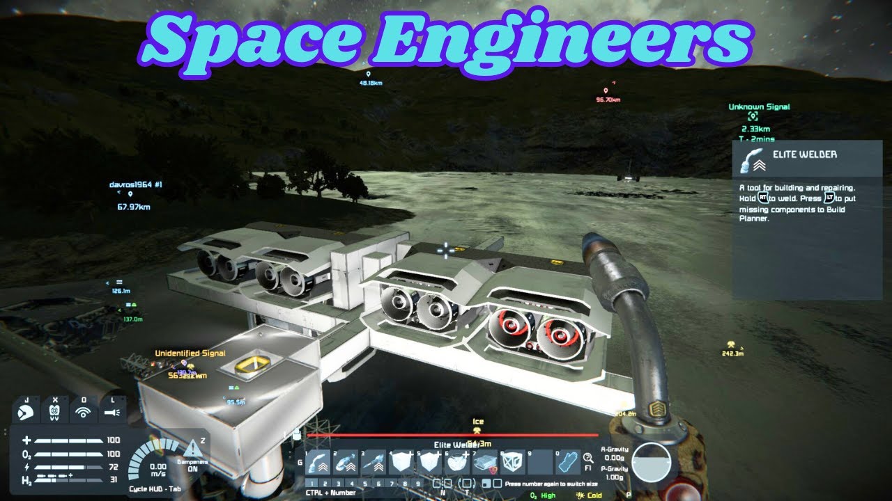 Space Engineers (E-24) Starting to build the base ship - YouTube