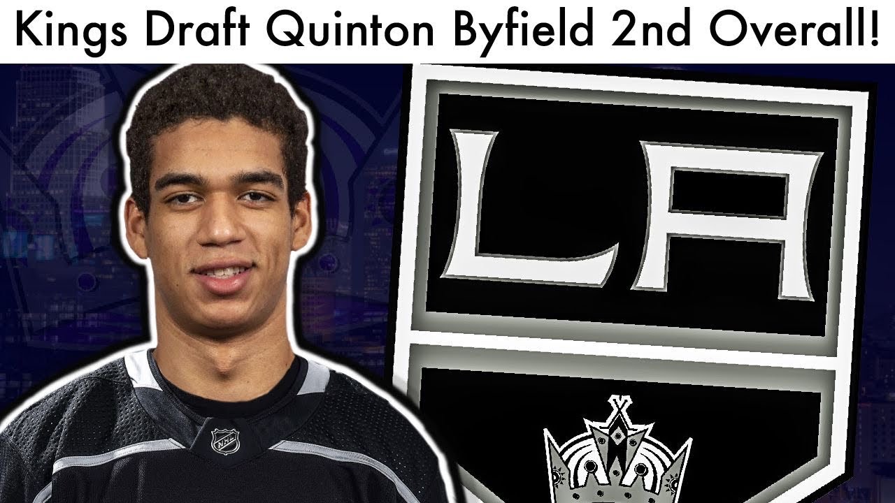 QUINTON BYFIELD DRAFTED 2ND OVERALL BY KINGS! (LA 2020 NHL Draft Mock ...