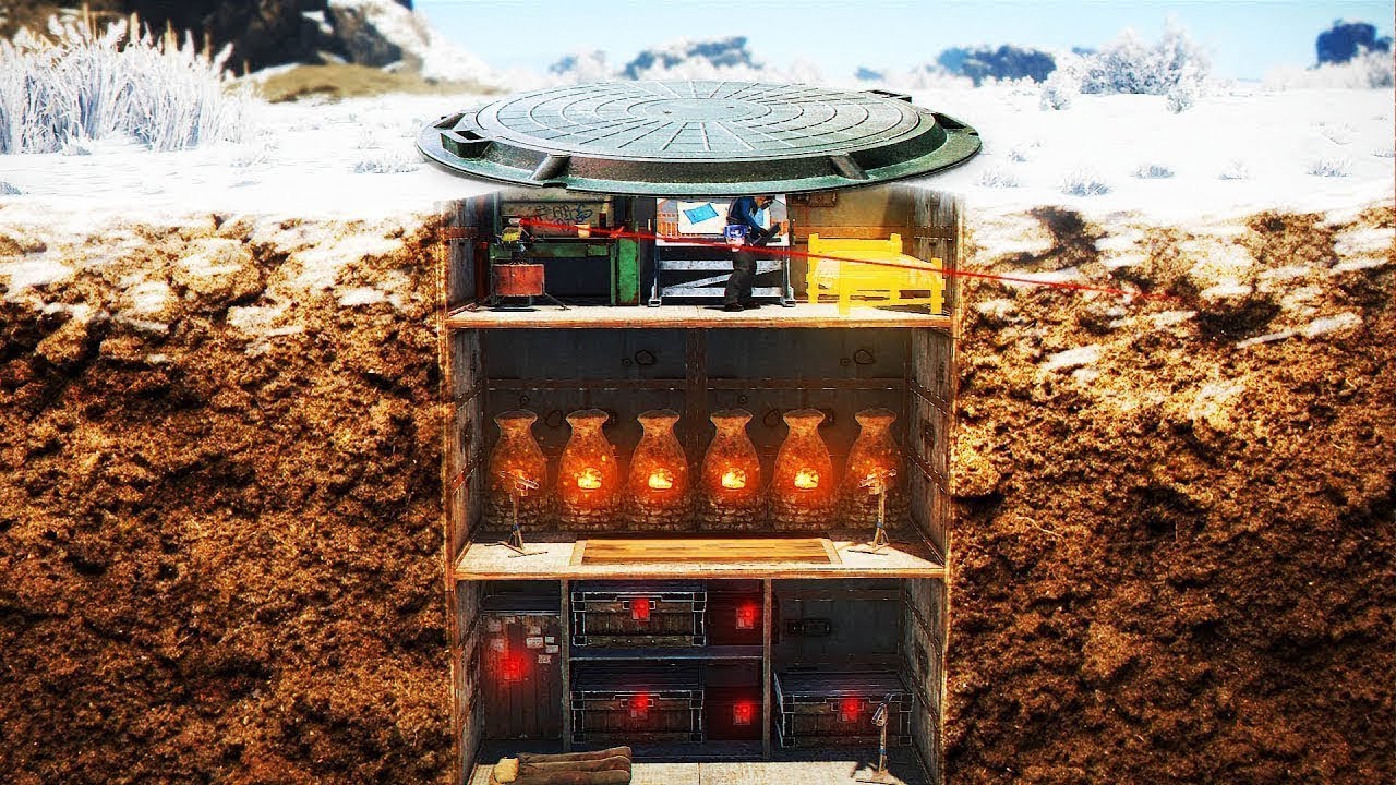 Біздің ЖЕР АСТЫ ҚҰПИЯ УЙІМІЗ | Rust ft.@Leon_Ruster - YouTube