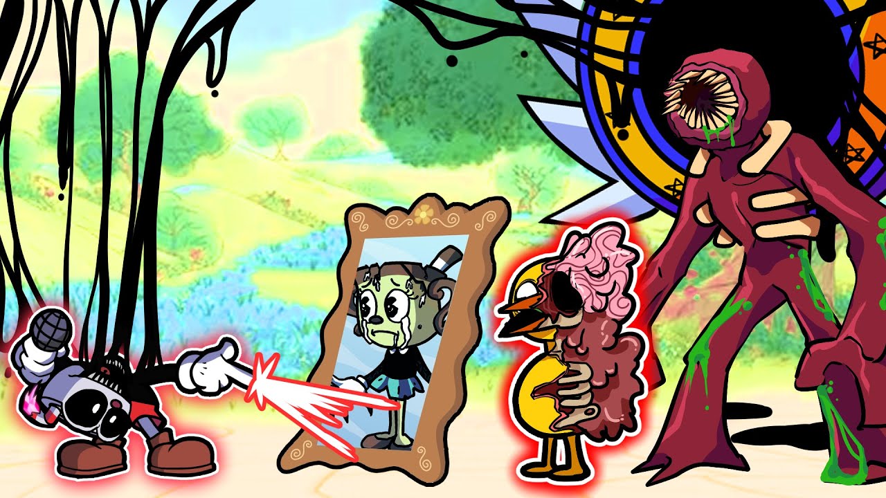 Pibby Cuphead vs Roblox Doors - Come Learn With Pibby - FNF Fan ...