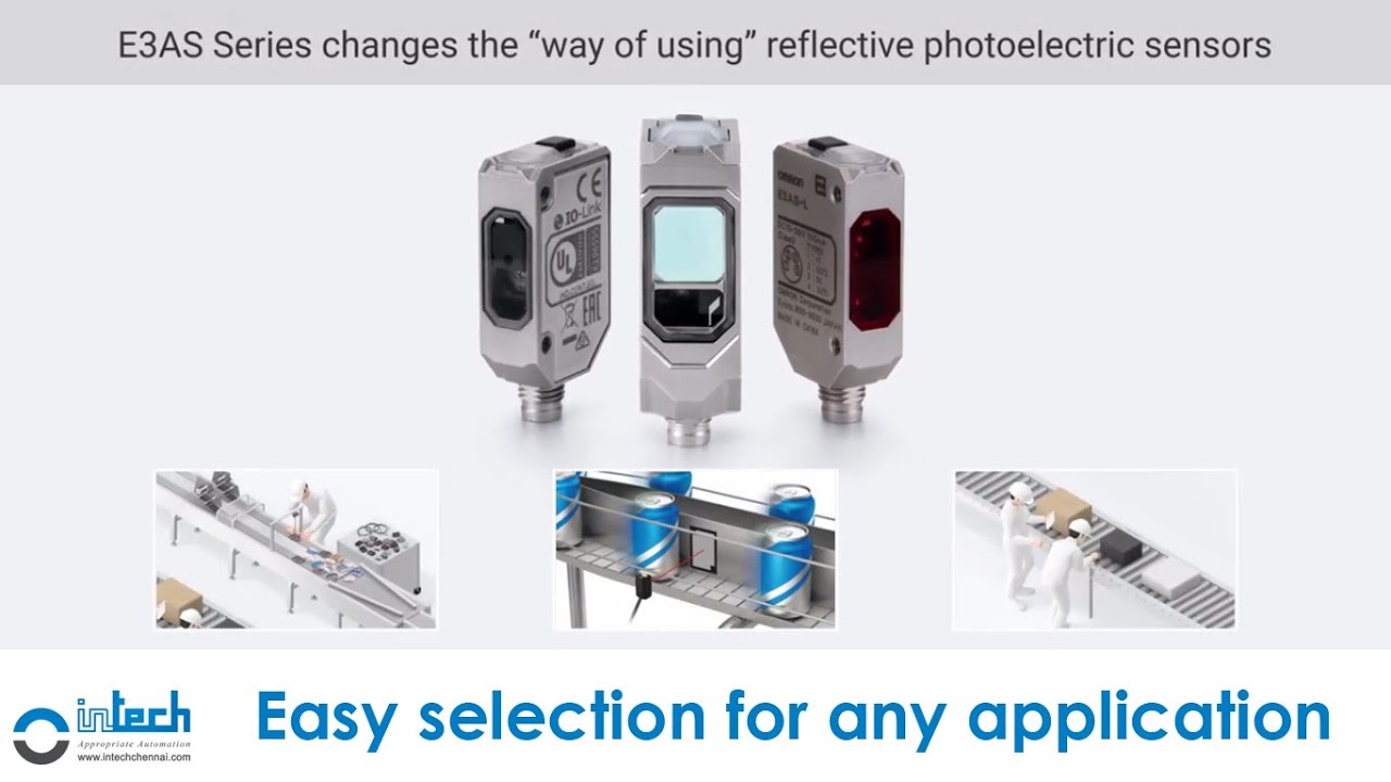 Omron E3AS Photoelectric Sensors | Easy selection for any application ...