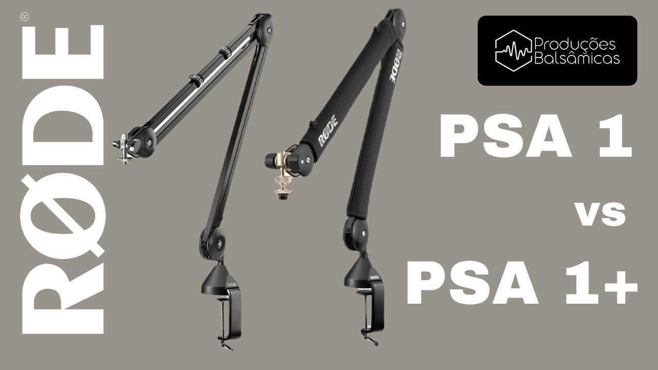 RODE PSA 1 vs PSA 1+ / Melhor suporte de mesa para microfone - Rádio ...