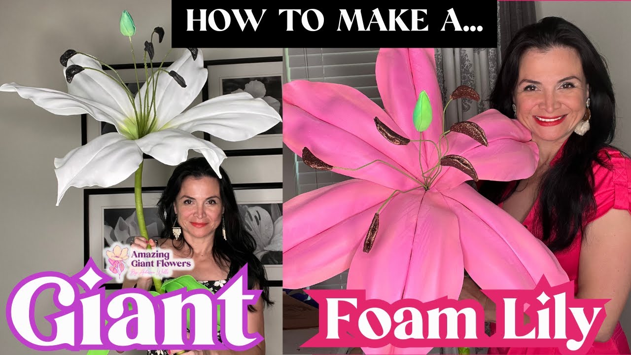 Lily Giant Flower - A Step-by-Step Guide to How I Crafted It. - YouTube