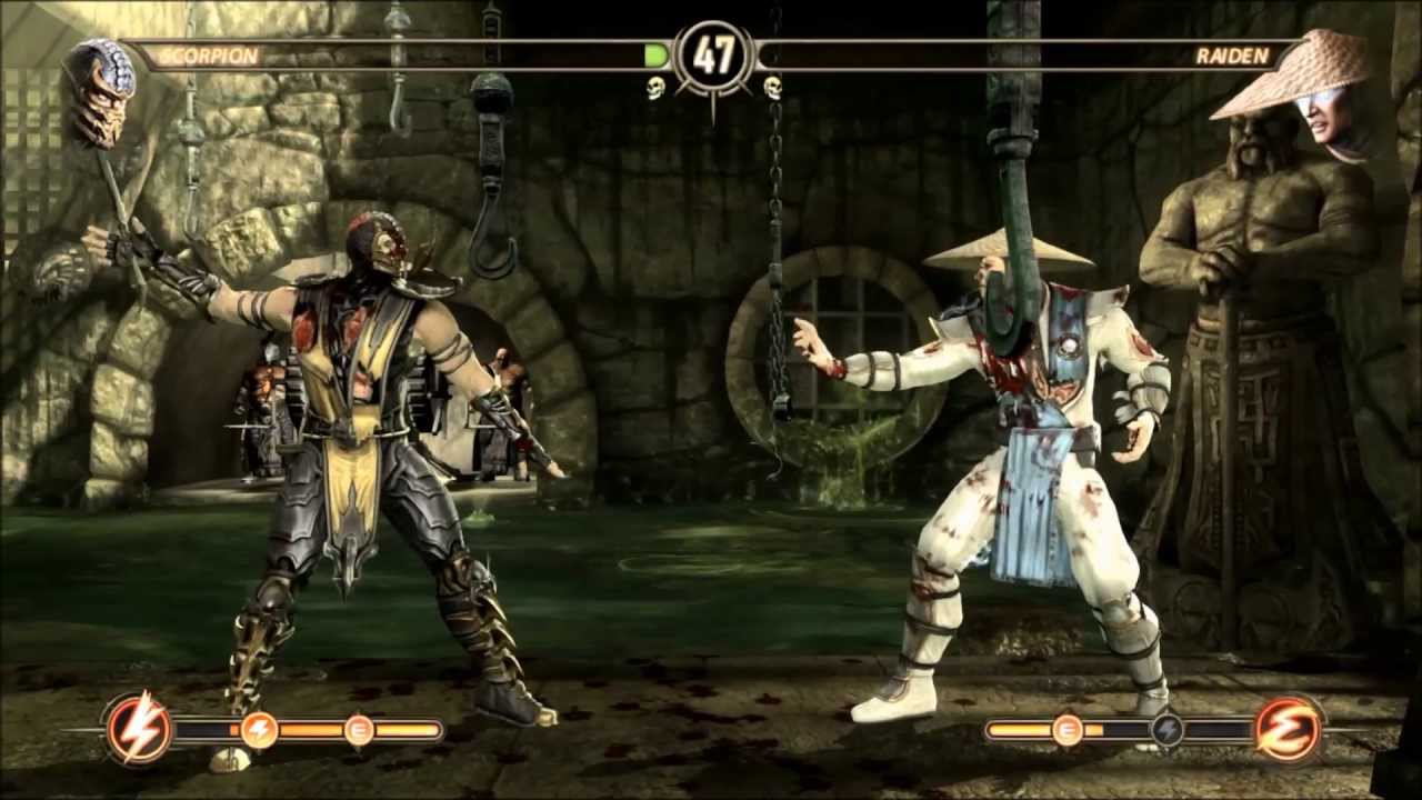 Mortal Kombat 9 Scorpion vs Raiden - Ladder [HD] - YouTube