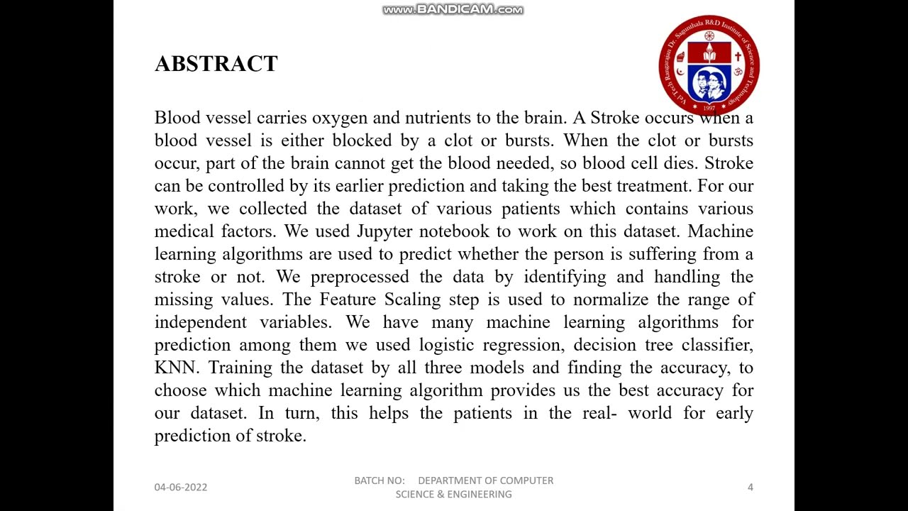 Major Project-InternshipB12 BRAIN STROKE PREDICTION USING MACHINE LEARNING AND DEPLOYING USING ...