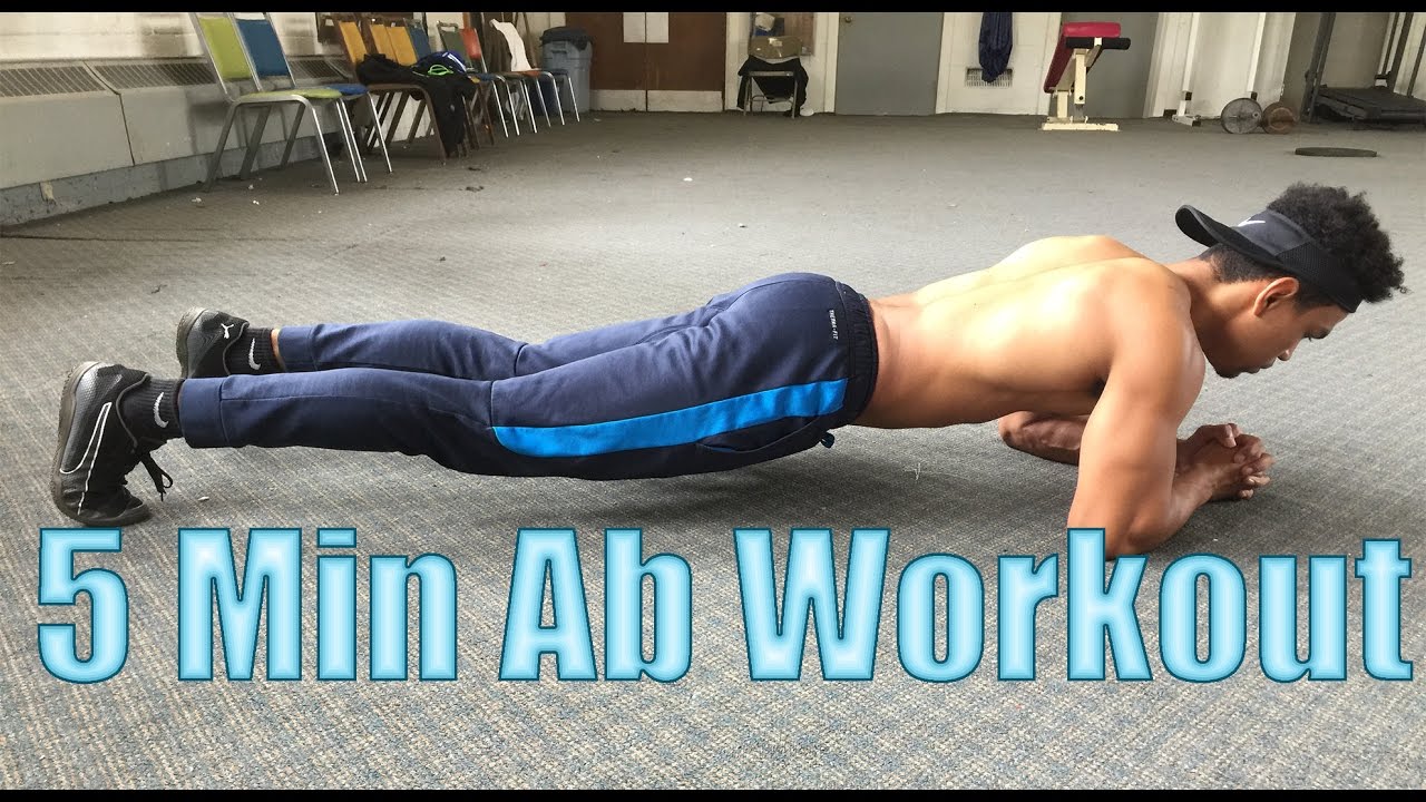 5 minute ab workout - YouTube