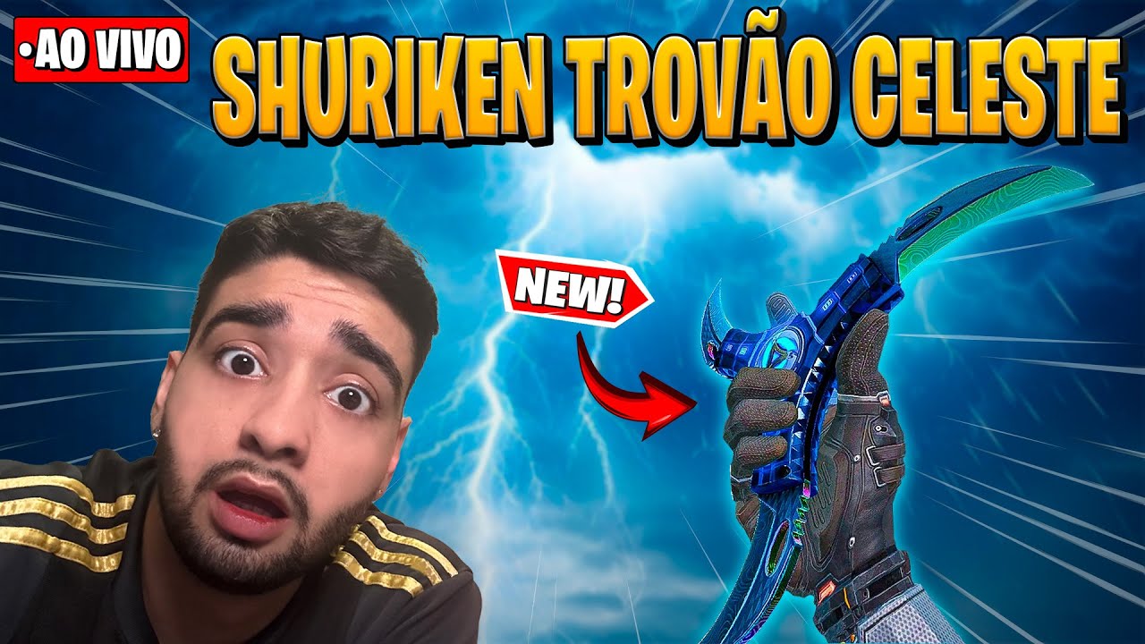 🔴 BLOOD STRIKE AO VIVO !! CHEGOU A NOVA SHURIKEN TROVÃO CELESTE !! / PT-BR - YouTube