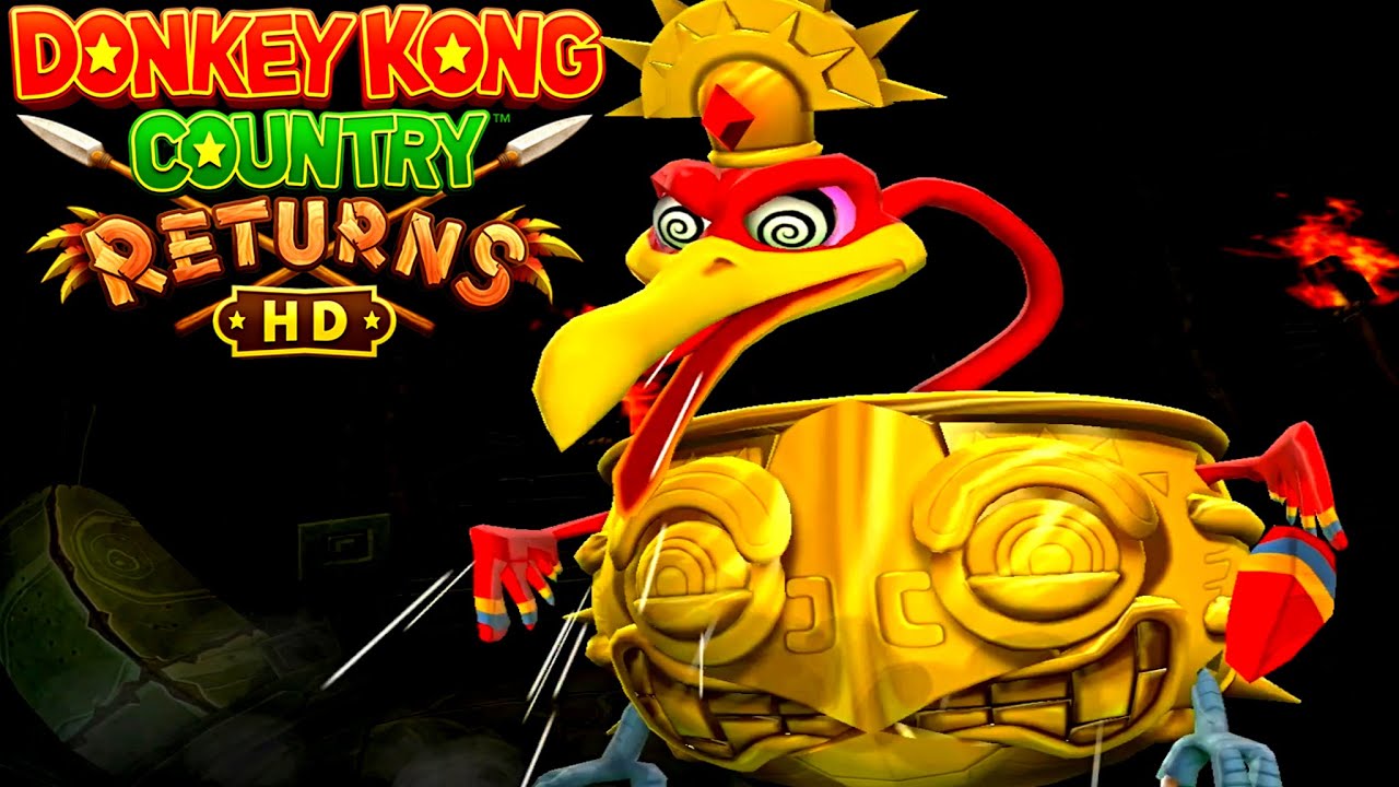 3-B Ruined Roost 🐵 Donkey Kong Country Returns HD 100% Walkthrough ...