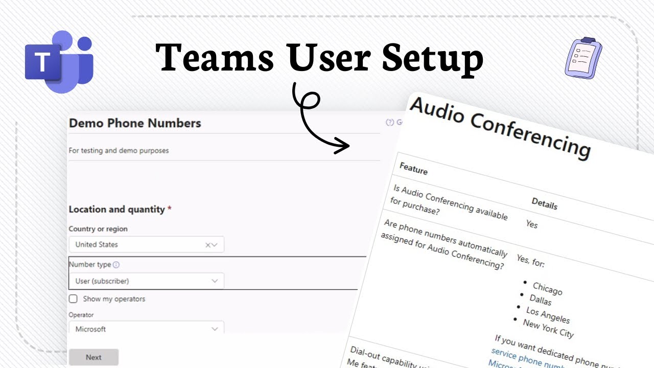 How to add a user to Microsoft Teams with a call in number - YouTube