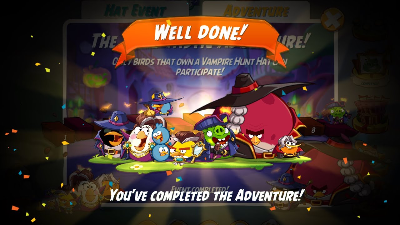 Swift ab2 angry birds 2 fang-tastic vampire hunt hat adventure level 8 ...