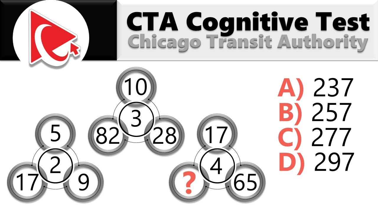 Chicago Transit Authority CTA Assessment Test Solved and Explained ...
