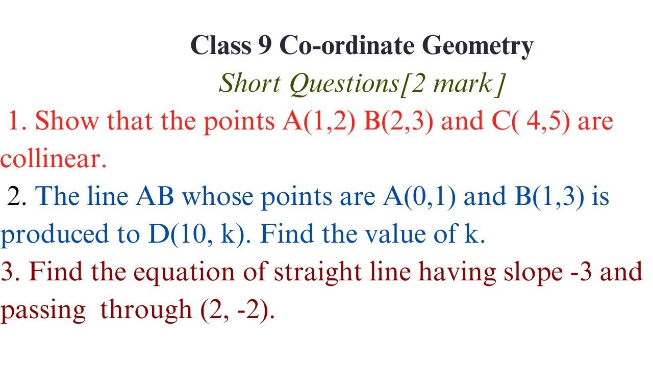 Class 9 Equation of Straight line | Part 6 | Nepali - YouTube