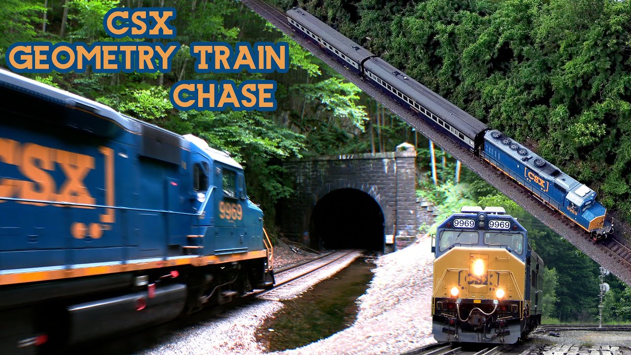 CSX Geometry Train Chase - East Deerfield Yard, Shelburne Falls and ...