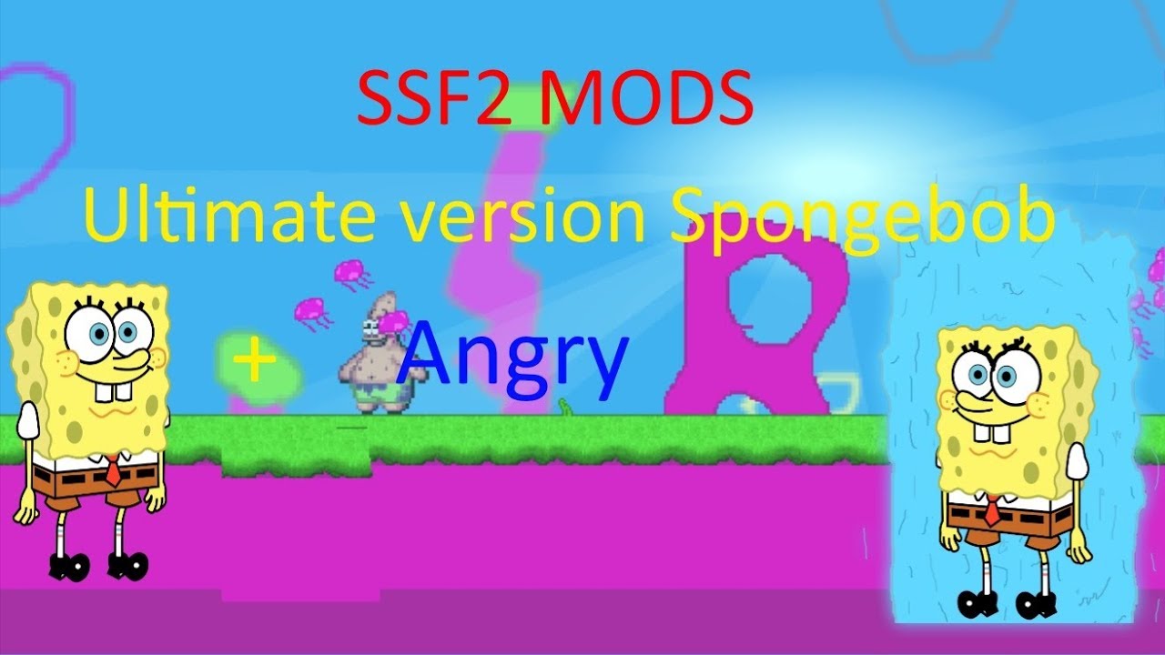 super smash flash 2 v0 9b spongebob + new jellyfish - YouTube