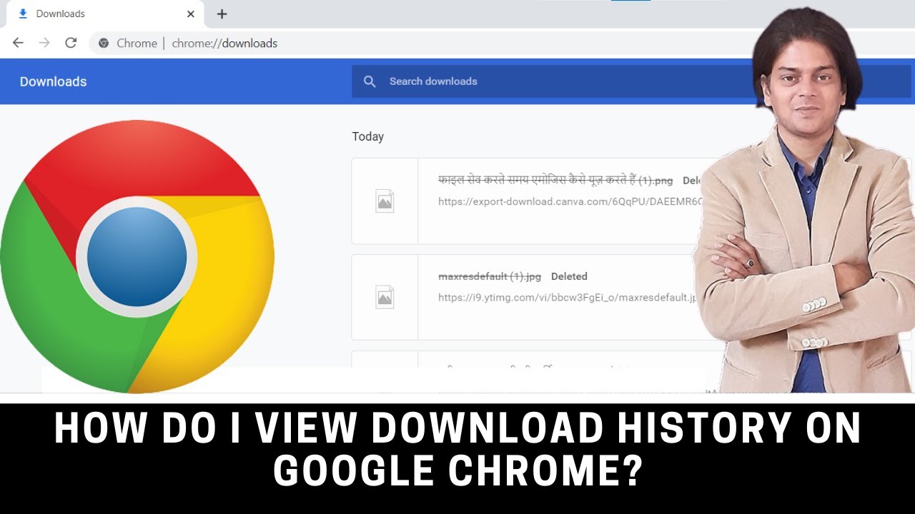 How do I view download history on Google Chrome ? - YouTube