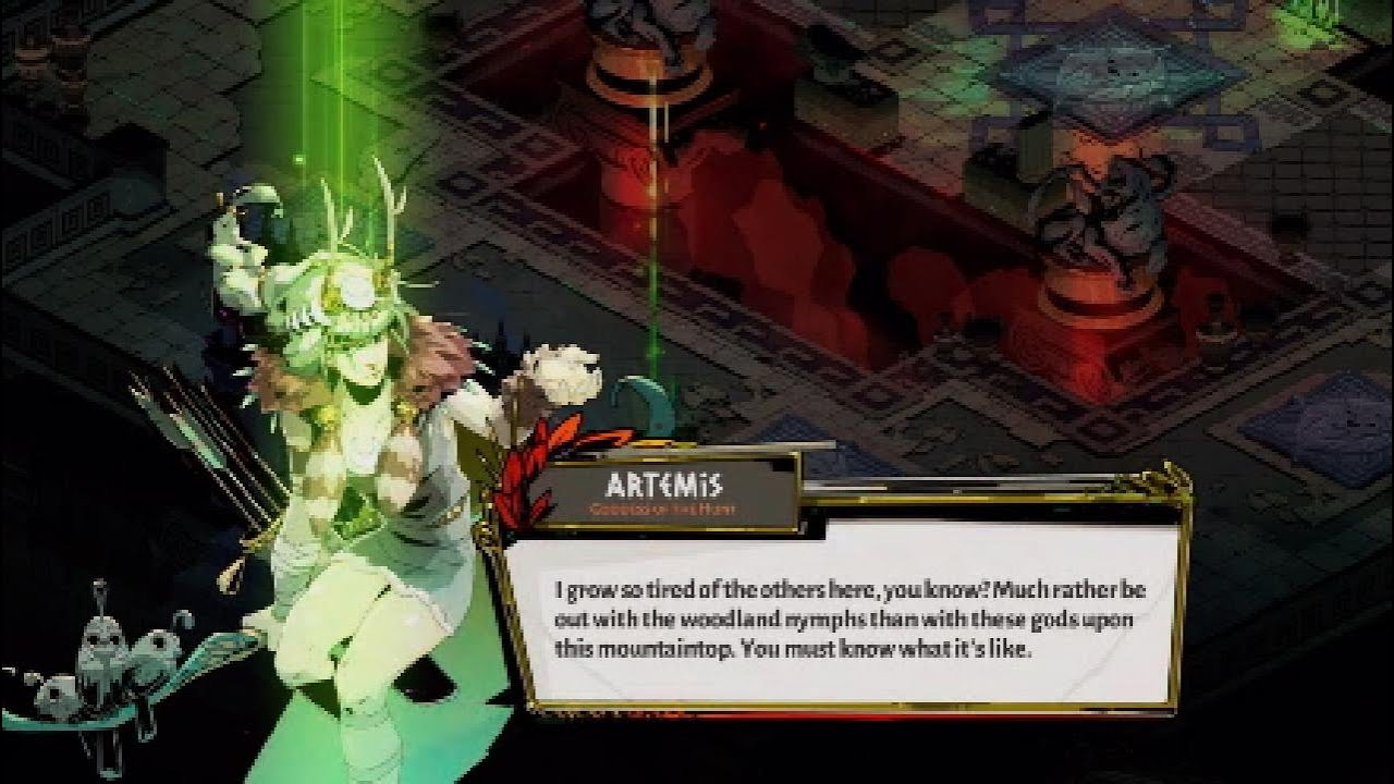 Artemis would much rather be out with the woodland nymphs than with the ...