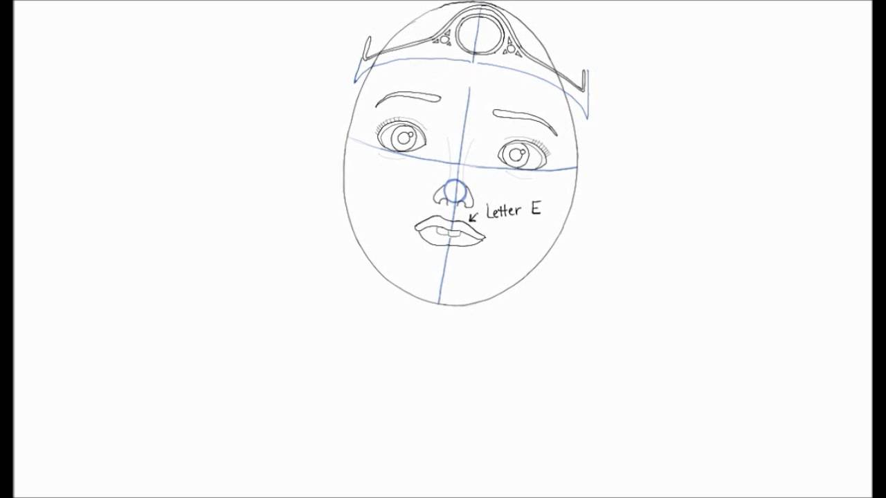 How to Draw Queen Elinor From Brave - YouTube