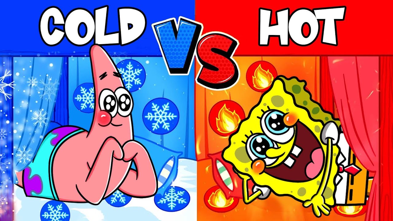 [Animation] Hot vs Cold Room | Spongebob Hot vs Cold Challenge ...