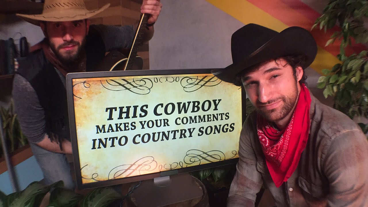 This Cowboy Makes Your Comments Into Country Songs LIVE! - YouTube