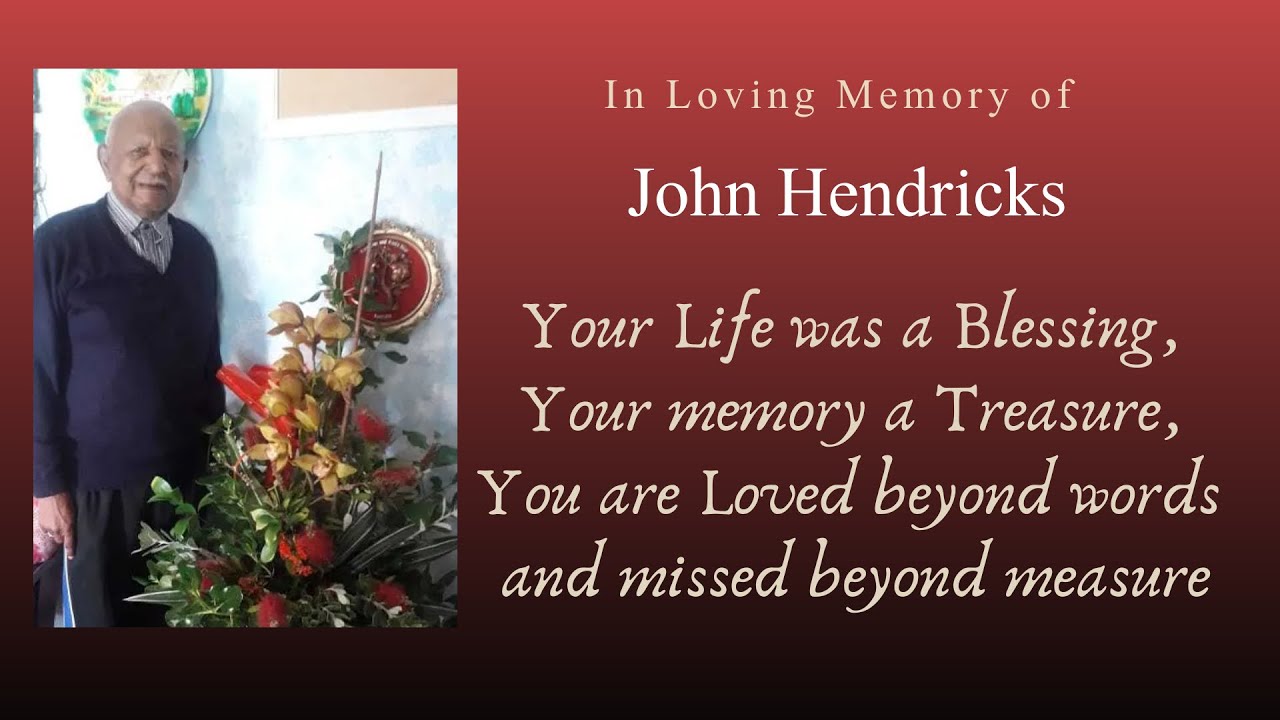 Funeral Service of John Hendricks - YouTube