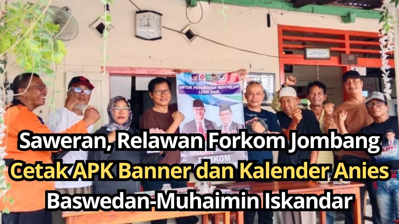 Banner dan Kalender Anies Baswedan-Muhaimin Iskandar - YouTube
