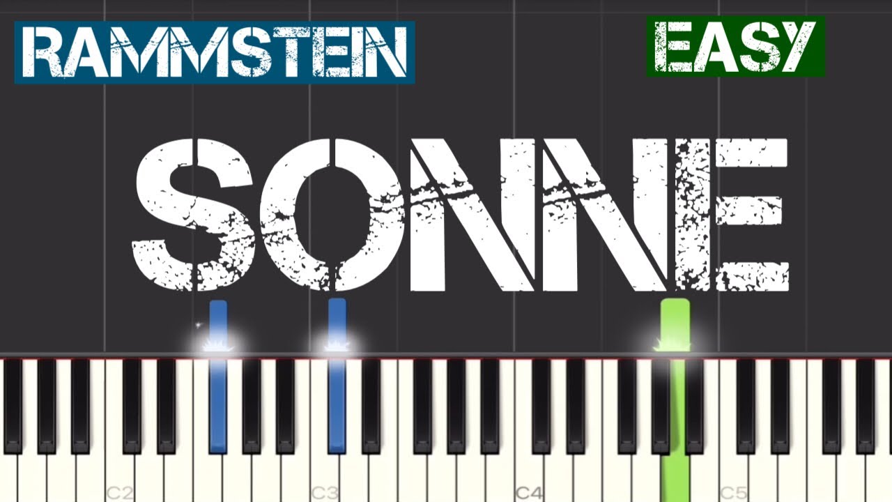 Rammstein - Sonne Piano Tutorial | Easy Chords - Chordify