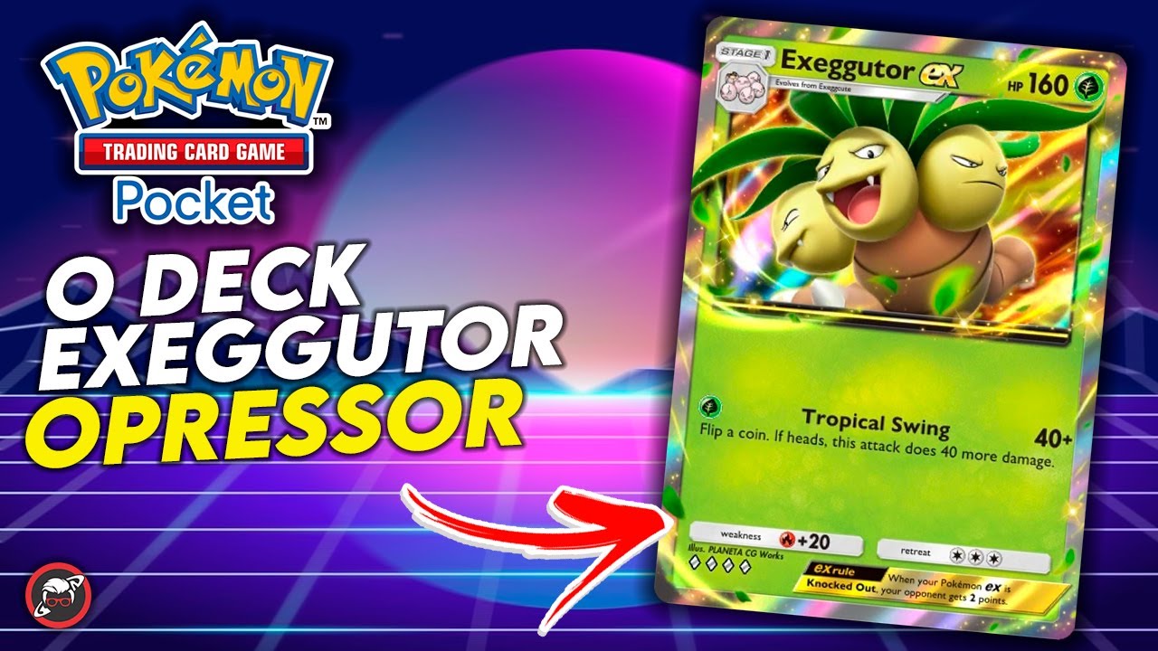 Pokémon TCG Pocket: Deck Exeggutor EX COMPLETO e detalhado! - YouTube
