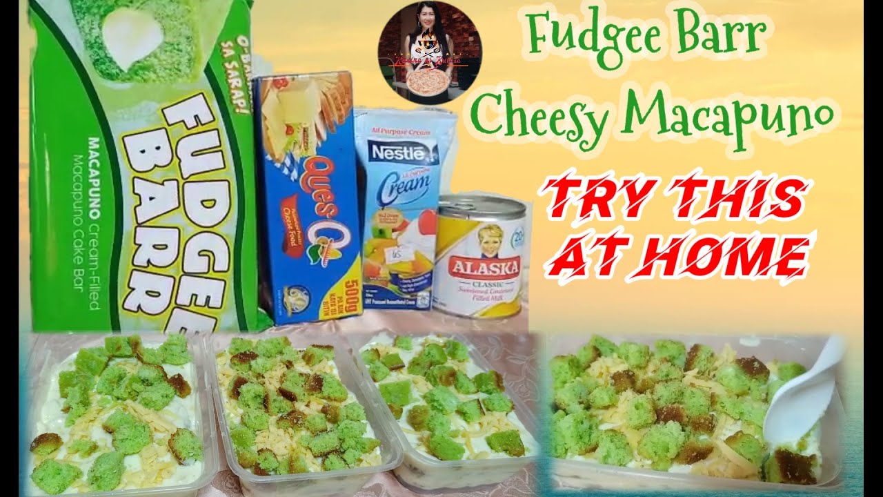 Quick & Eaay dessert//Fudgee Barr Cheesy Macapuno - YouTube