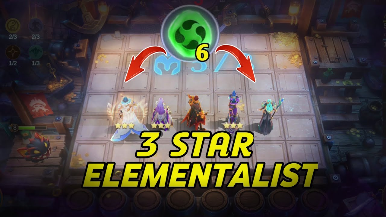 THARZ 3 !! ELEMENTALIST ONLY !! NEW UPDATE COMBO MAGIC CHESS !! - YouTube
