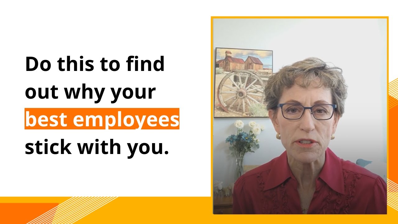 Do this to find out why your best employees stick with your… - YouTube