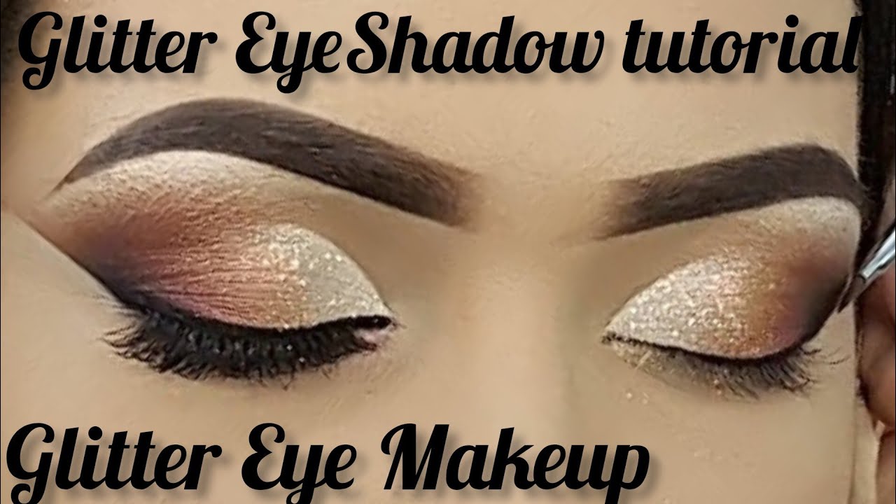 Glitter Eyeshadow Makeup| Chunky Glittery Eyeshadow Tutorial|How to ...