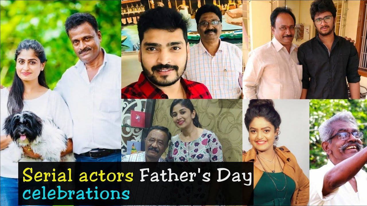 Telugu serial actors Father's Day celebrations special video|Father's ...