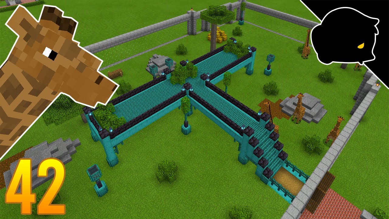 GIRAFFE! - Let's Build A Zoo In Minecraft - Episode 42 - YouTube