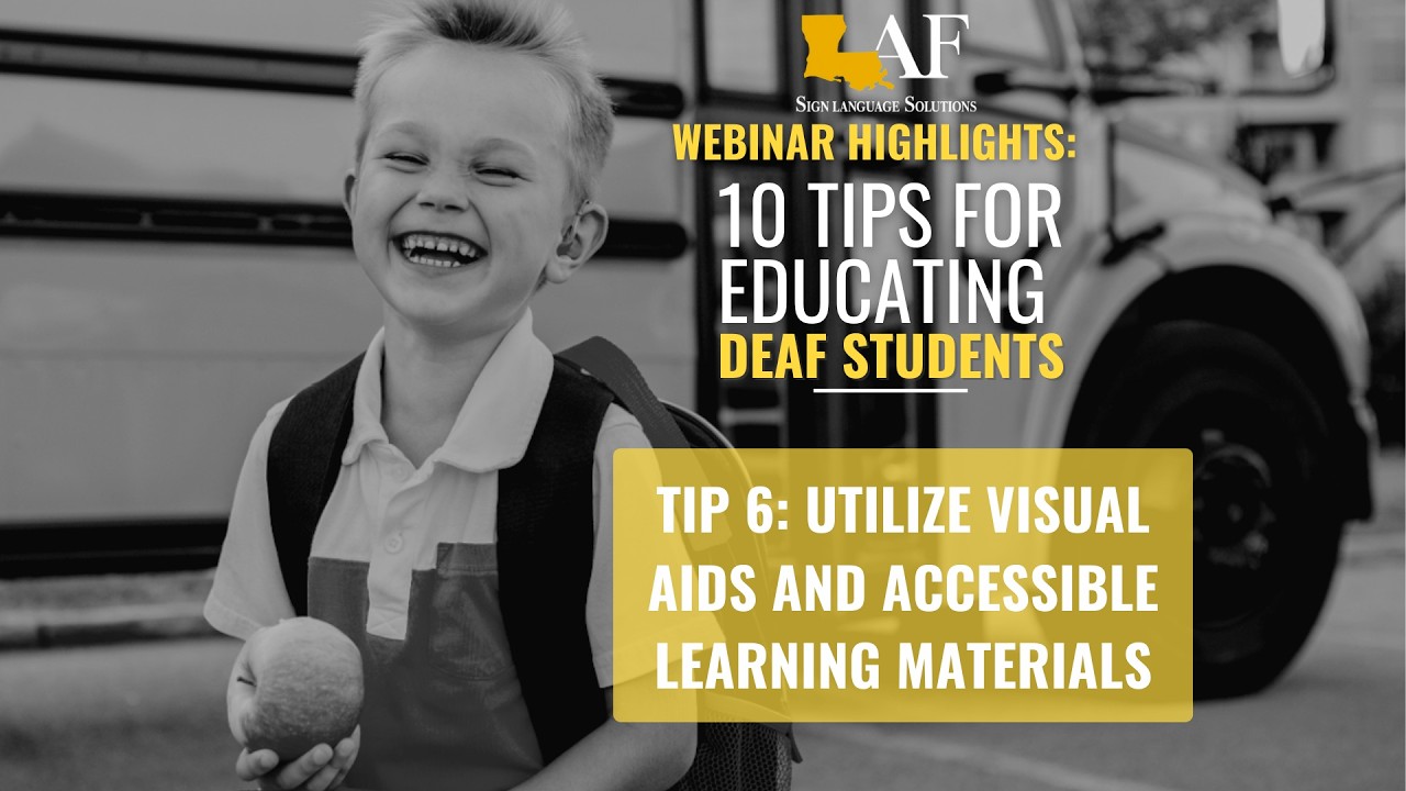 Tip 6 of 10: Utilize Visual Aids and Accessible Learning Materials ...