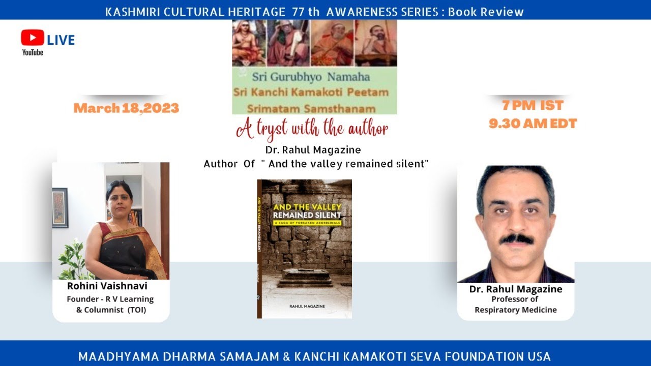 A Tryst with the author Dr. Rahul Magazine, Author of "And the valley ...