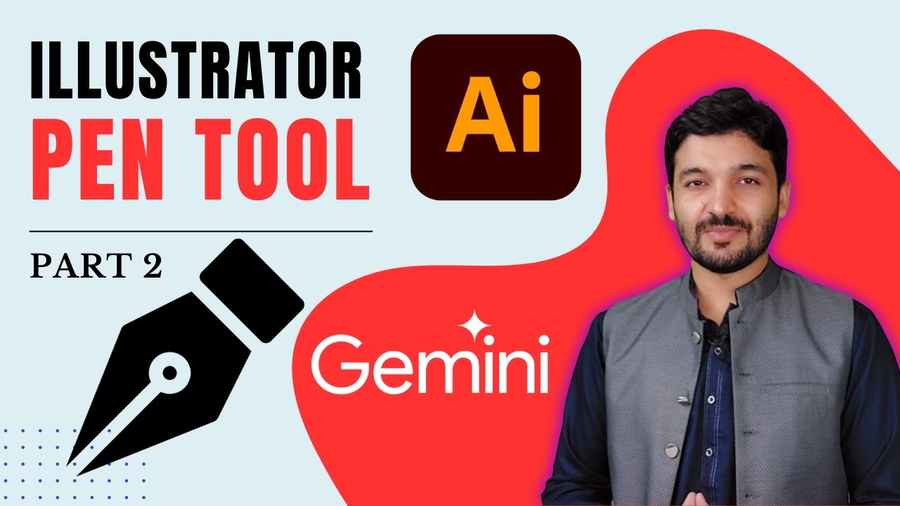 Illustrator Pen Tool Part 2 - Class 5 Urdu/Hindi SMK grafix - YouTube