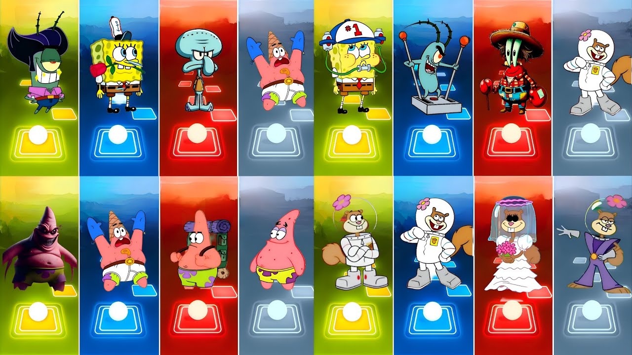 Patrick Star Exe 🆚 Spongebob Exe 🆚 Sandy Cheeks Exe 🆚 Plankton Exe ...
