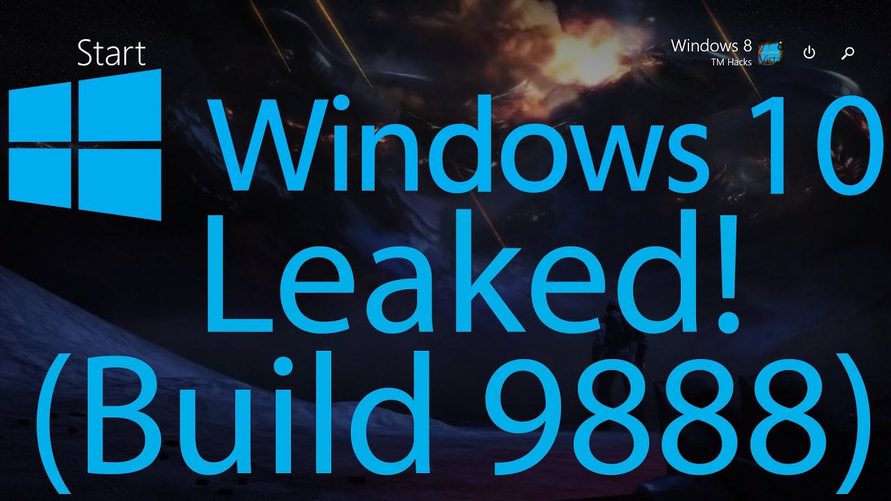 Windows 10 Technical Preview Leaked! (Build 9888) - YouTube