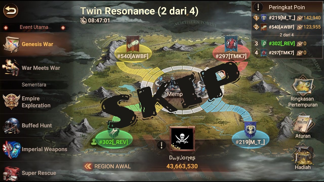 Genesis War Day Two... We skip, no chance to win - YouTube