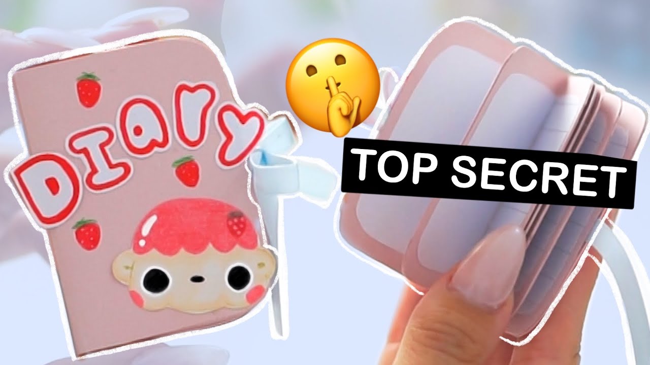 how to make your own *TOP SECRET* mini diary!!! CUTE CRAFT SUMMER 10/10 ...