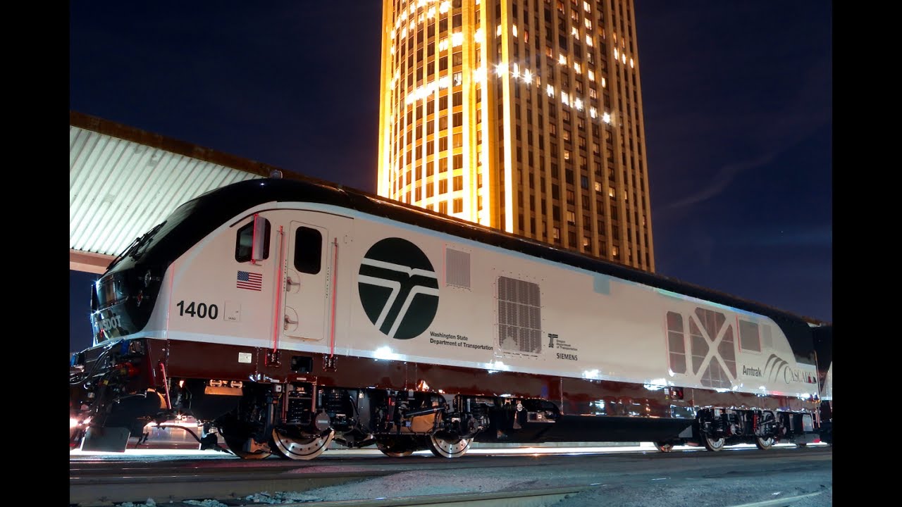 Siemens Charger on Amtrak Trains - YouTube
