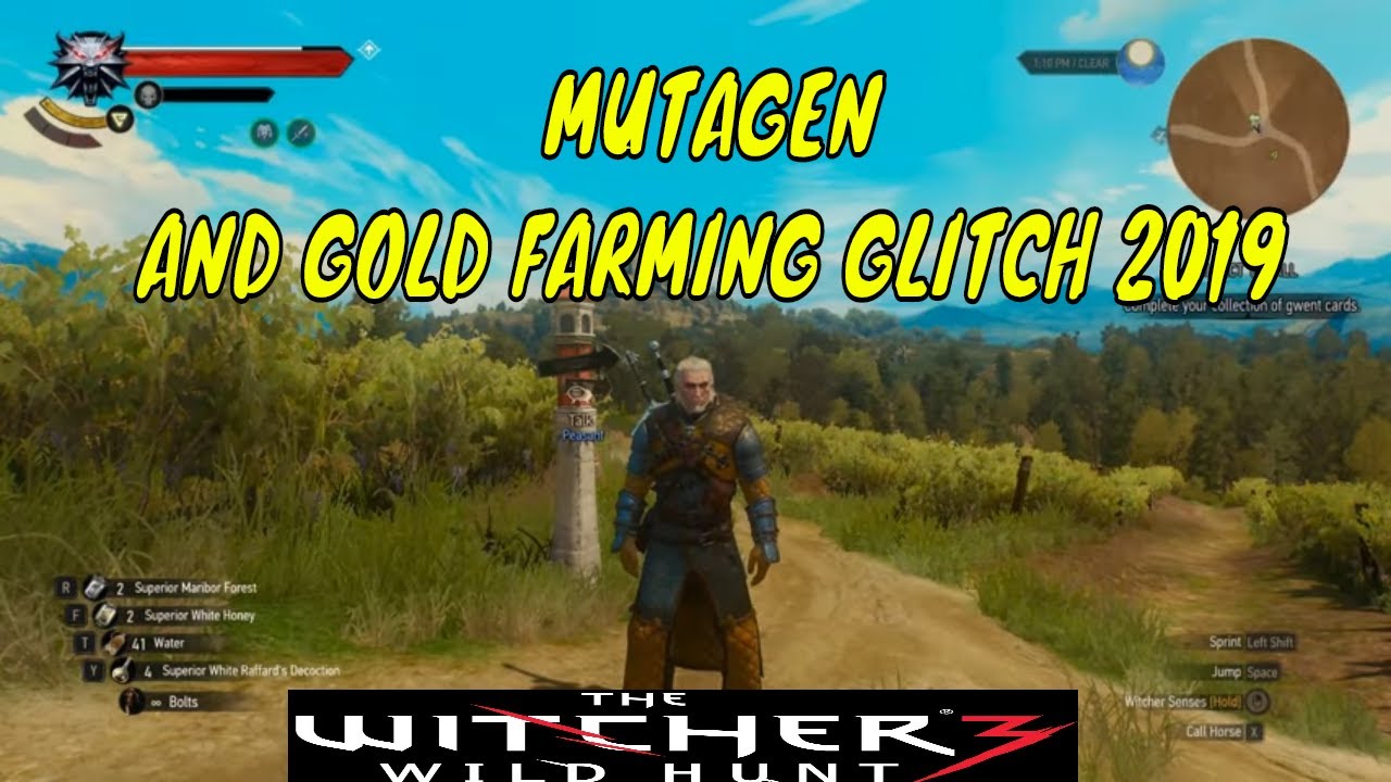 WITCHER 3 : MUTAGEN FARMING 2019 - YouTube