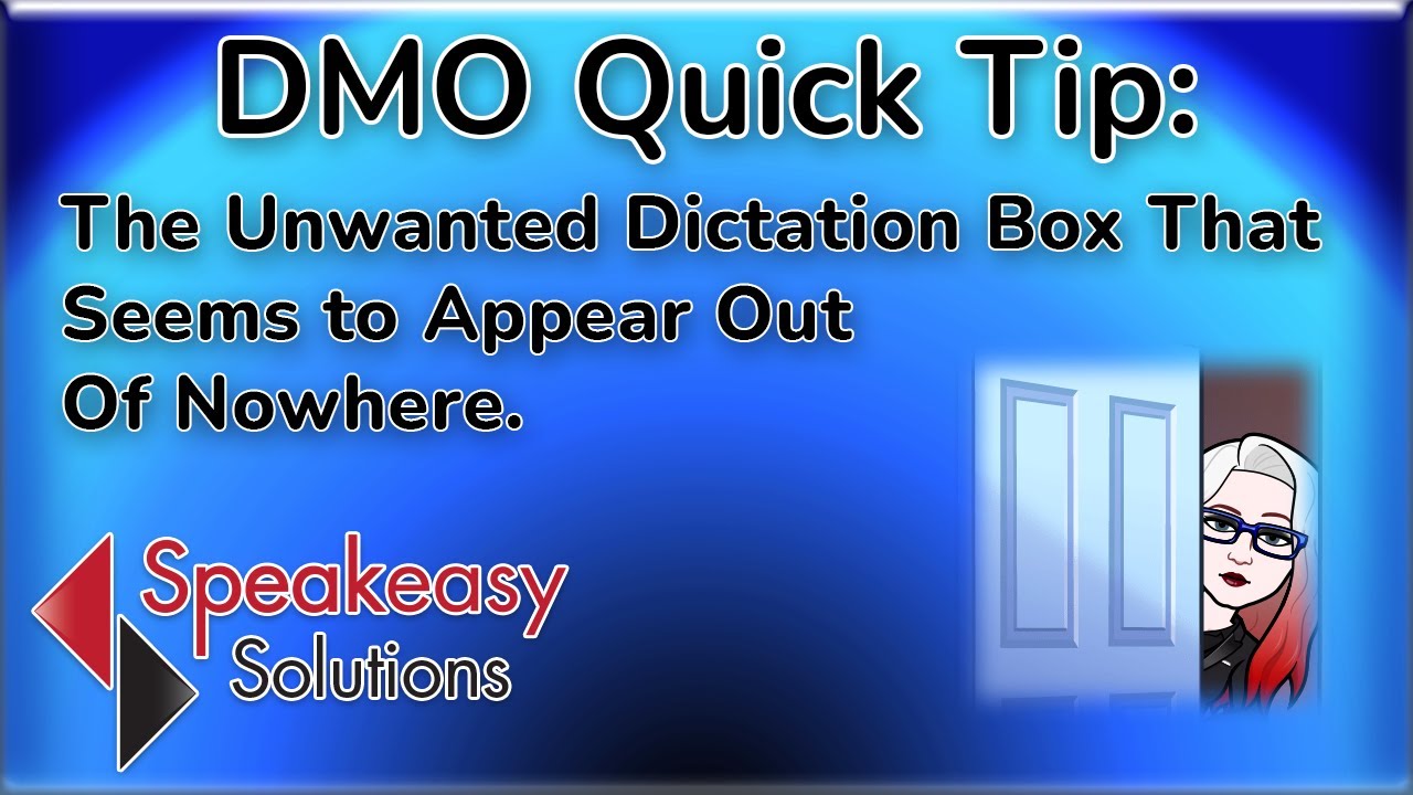 Dragon Medical One & the Unwanted Dictation Box - YouTube