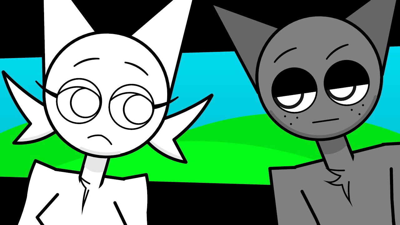 Wenda and gray tricks each other (sprunki animation) - YouTube