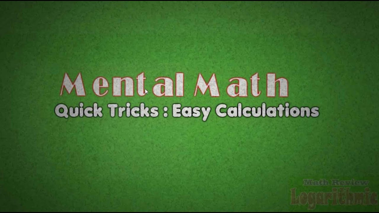 Mental Math | Instant Multiplication (Quick and Easy Math Tricks) - YouTube