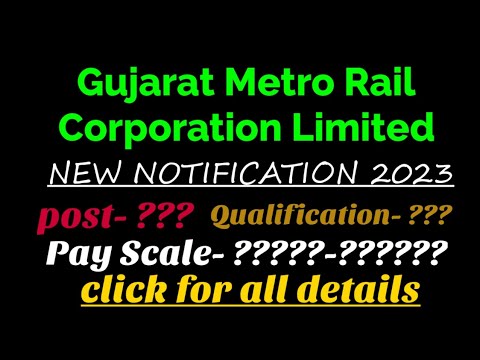 Gujarat Metro Rail Corporation Limited (GMRCL) released new # ...