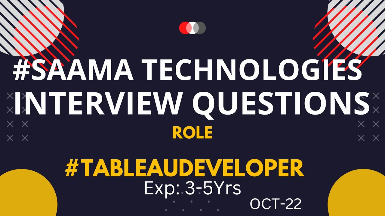 Data Science | Data Analyst| Interview Experience with Ans |Saama ...