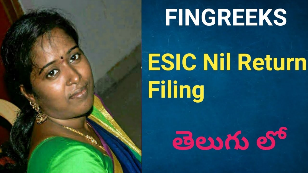 ESIC online Return Filing/ESIC Nil Return Filing/Telugu - YouTube